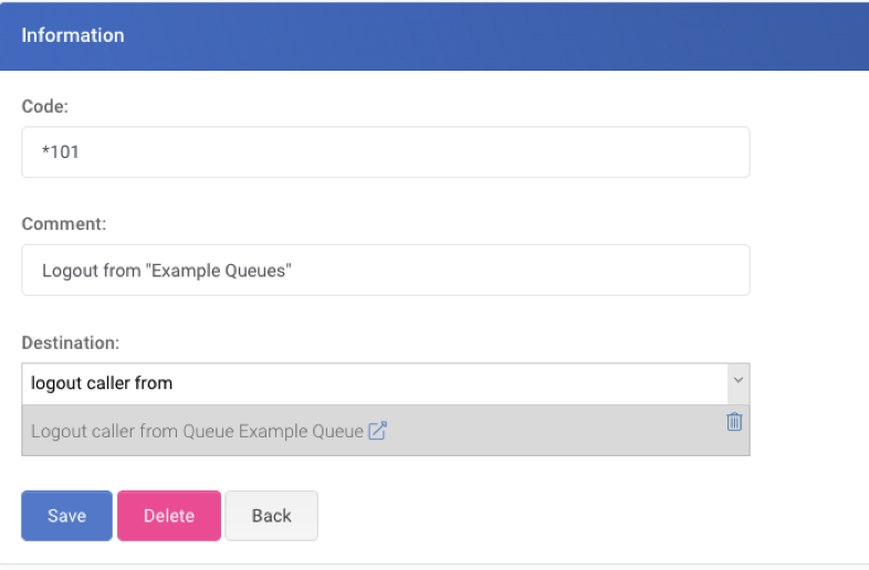 Feature Code to activate/deactivate agents from a queue – LinkedIP